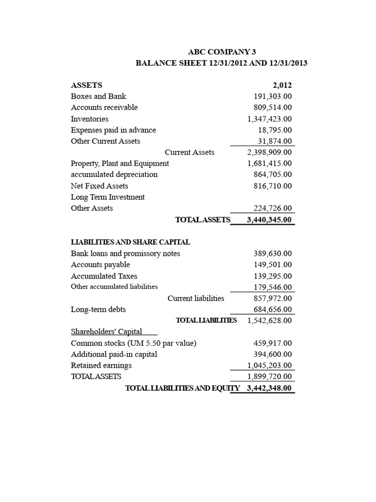 Exercise 2 Financial Ratios | PDF | Balance Sheet | Expense