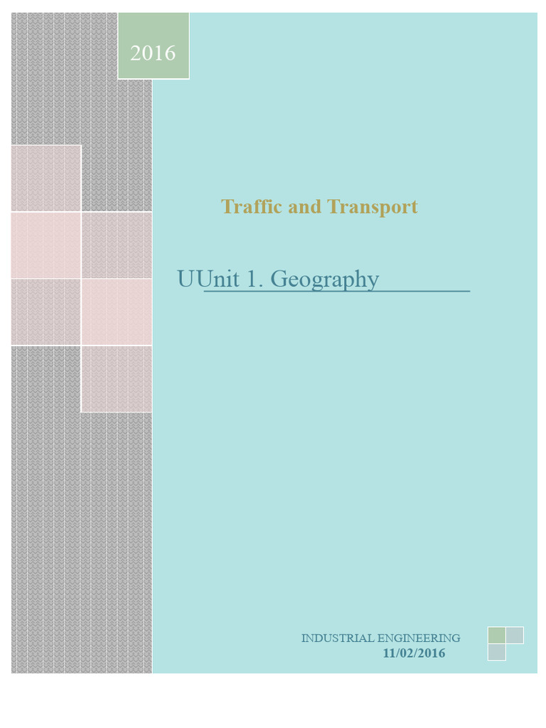 Unit 1 Geography Research Traffic and Transportation | PDF | Geography ...