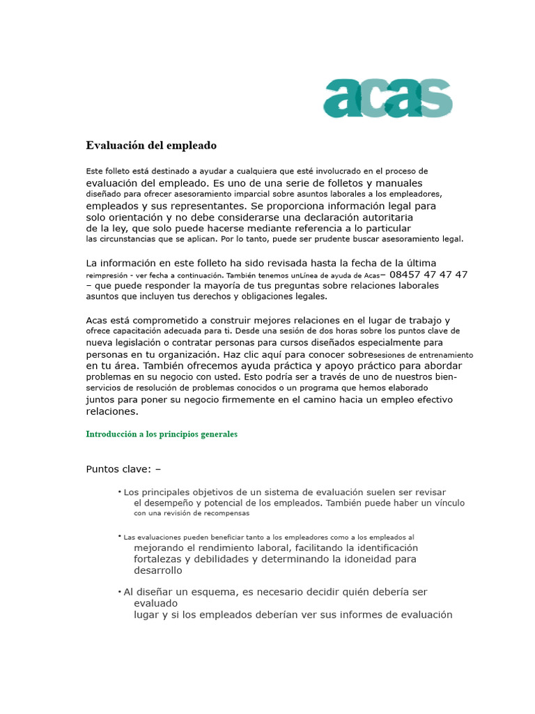 Guía de Evaluación - ACAS | PDF | Discriminación | Gestión de recursos humanos