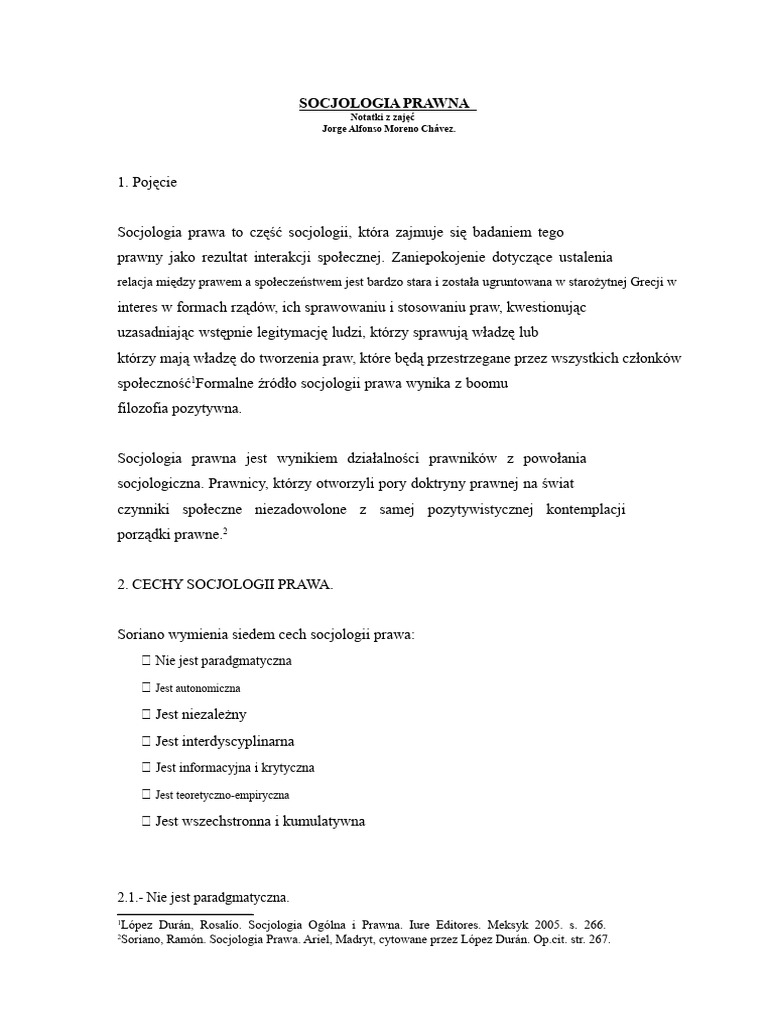Socjologia Prawna | PDF