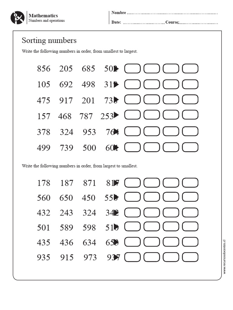 Order Numbers Fourth PDF | PDF