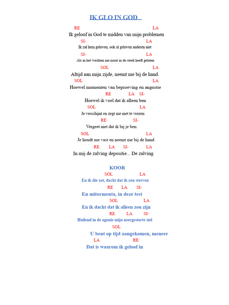 IK Geloof IN GOD | PDF