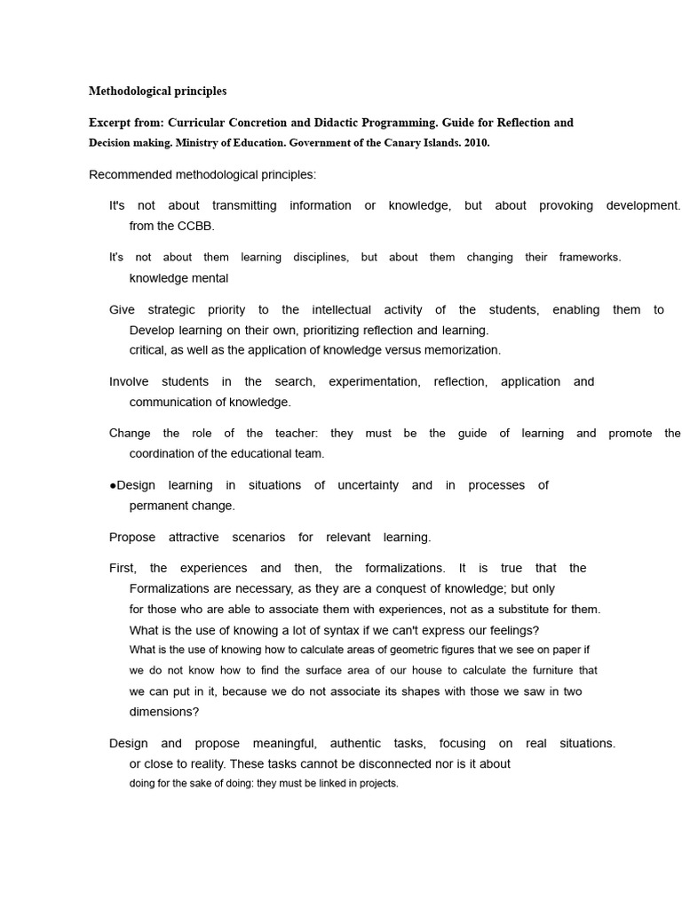 Effective Teaching Methodologies Guide | PDF | Learning | Knowledge