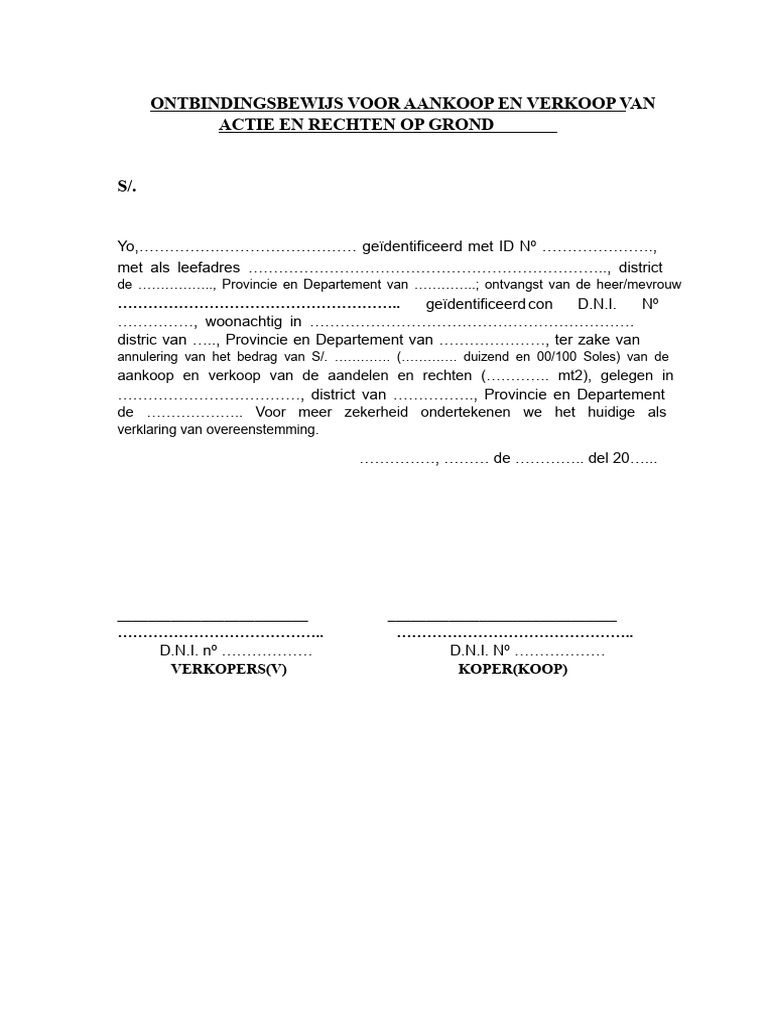 Ontbinding Van Aankoop en Verkoop Van Aandelen en Grondrechten | PDF