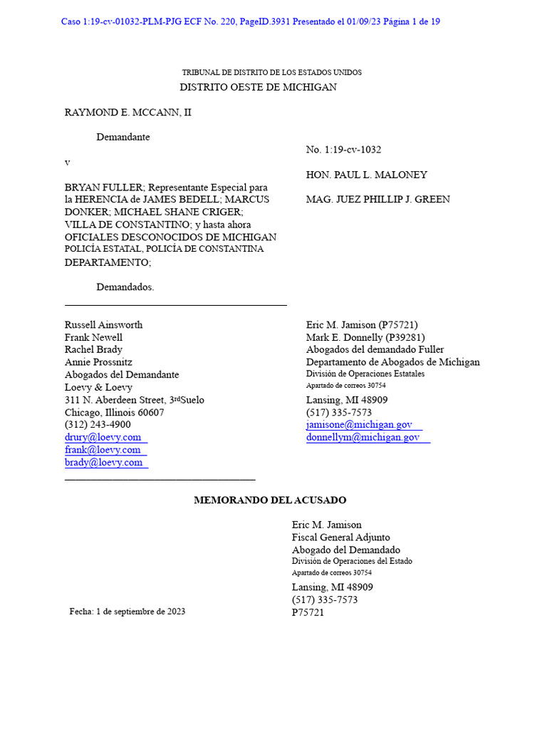Caso McCann: Investigación de Perjurio en Michigan | PDF | Testigo ...