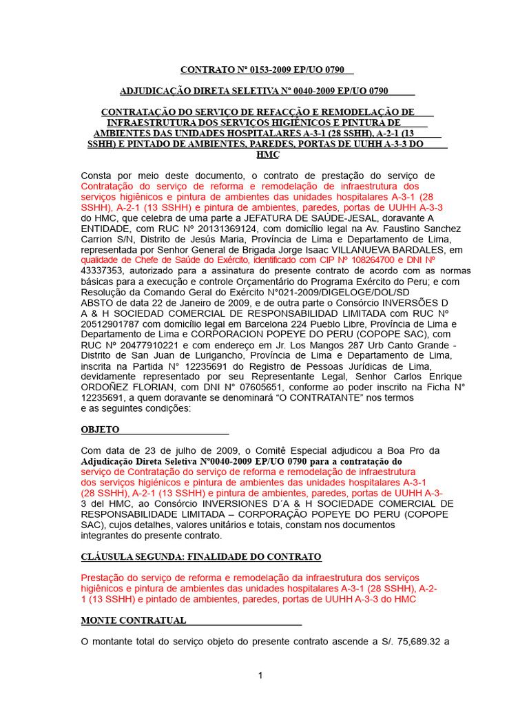 Reforma de Infraestrutura Hospitalar HMC | PDF | Arbitragem | Direito Comum