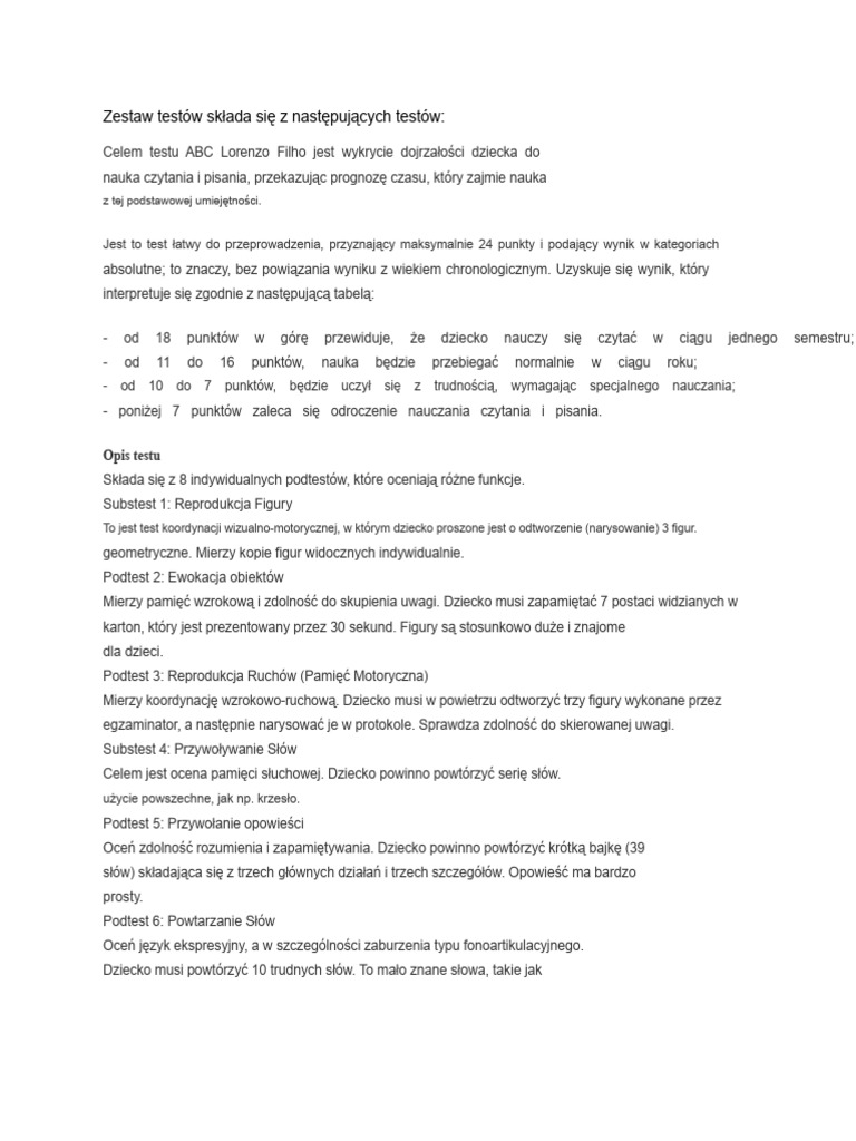 Test ABC Syna | PDF