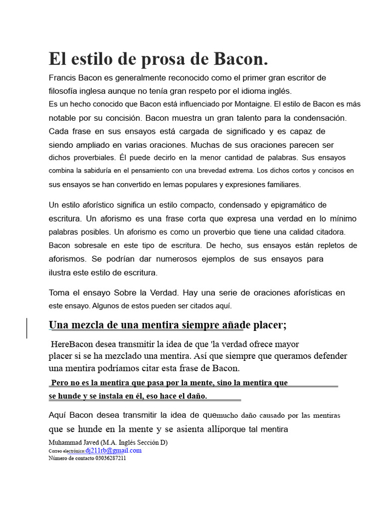 Estilo de Prosa | PDF | Ensayos
