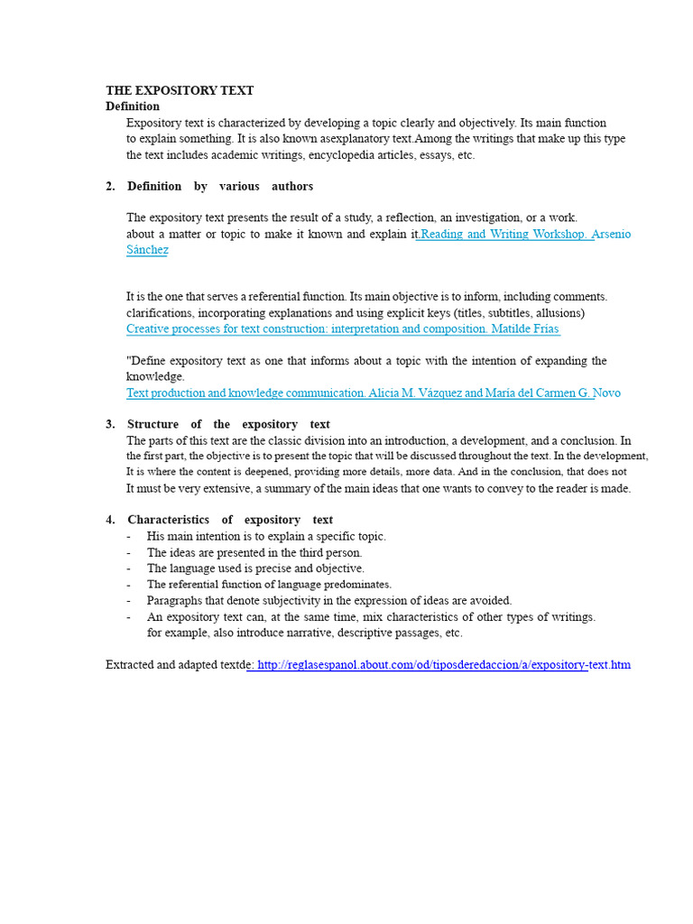 Understanding Expository Texts | PDF