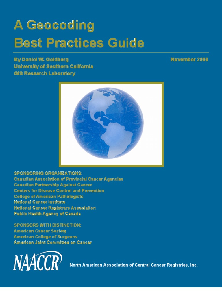 Geocoding Best Practices Pdf Geographic Information System Geography
