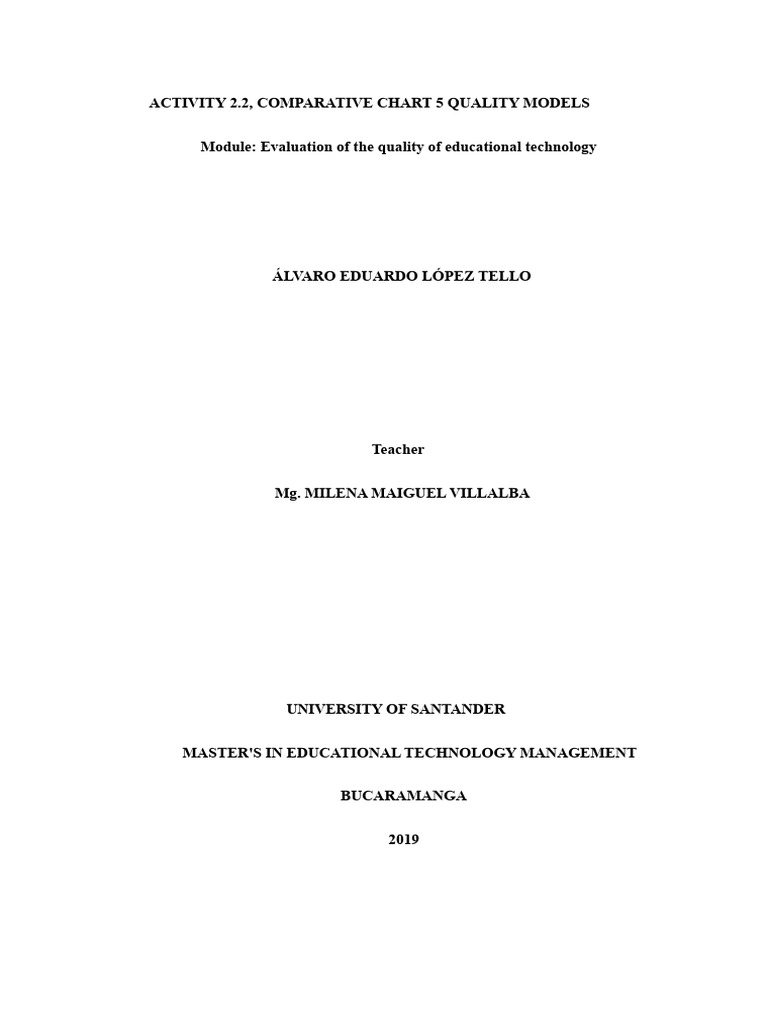 Comparative Table 5 Quality Models | PDF | Software Quality | Software