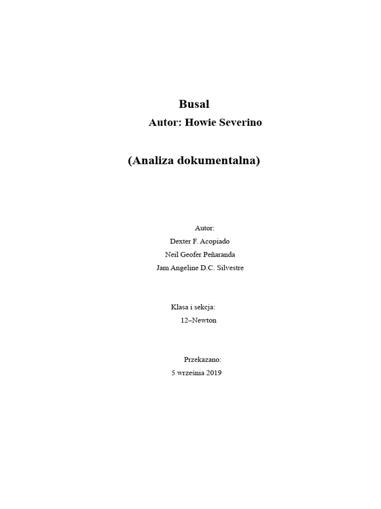 Busal | PDF