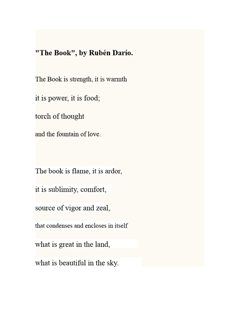 Poems For Book Day | PDF