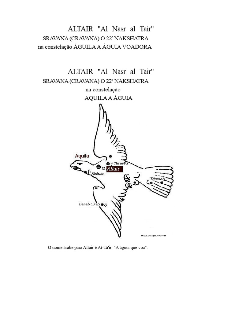 Altair e o Nakshatra Sravana na Astrologia | PDF | Estrelas | Júpiter