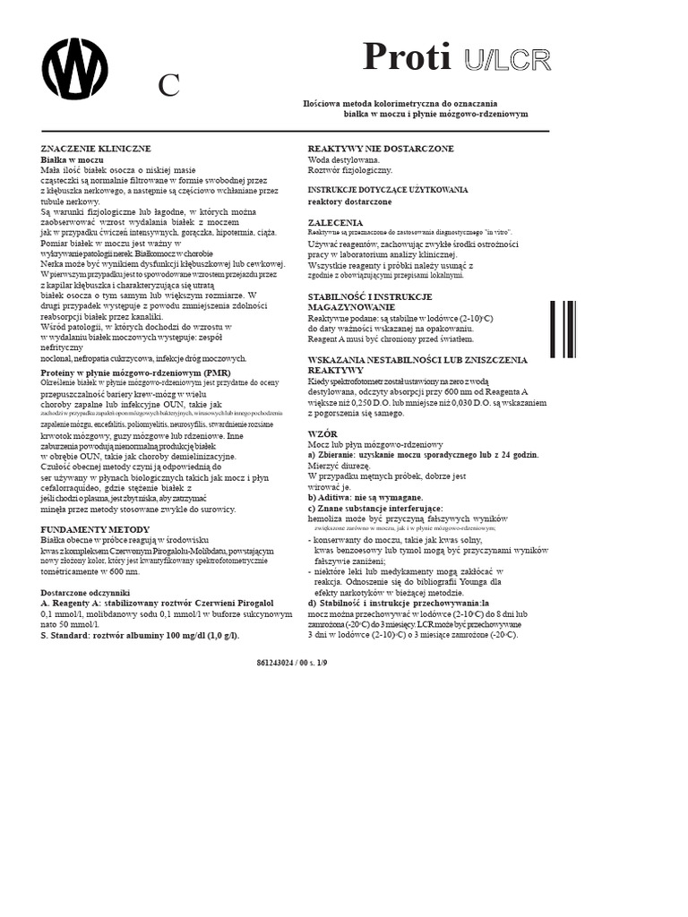 Proti U LCR SP | PDF