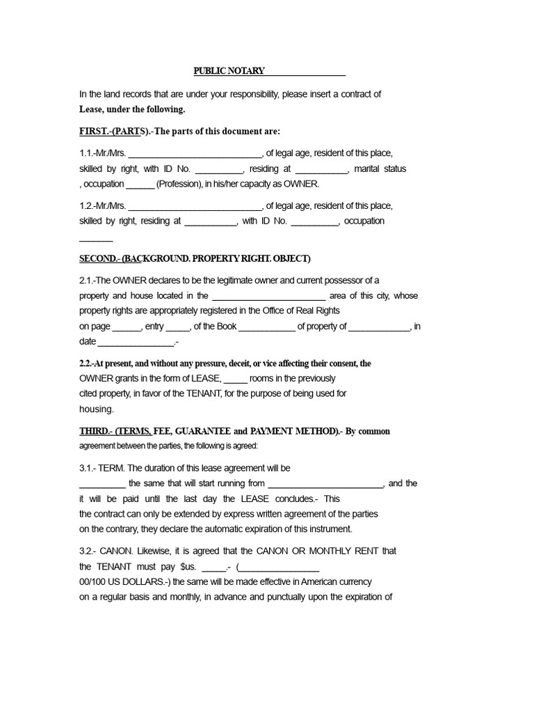 Contract With Resolutory Clause | PDF | Lease | Leasehold Estate