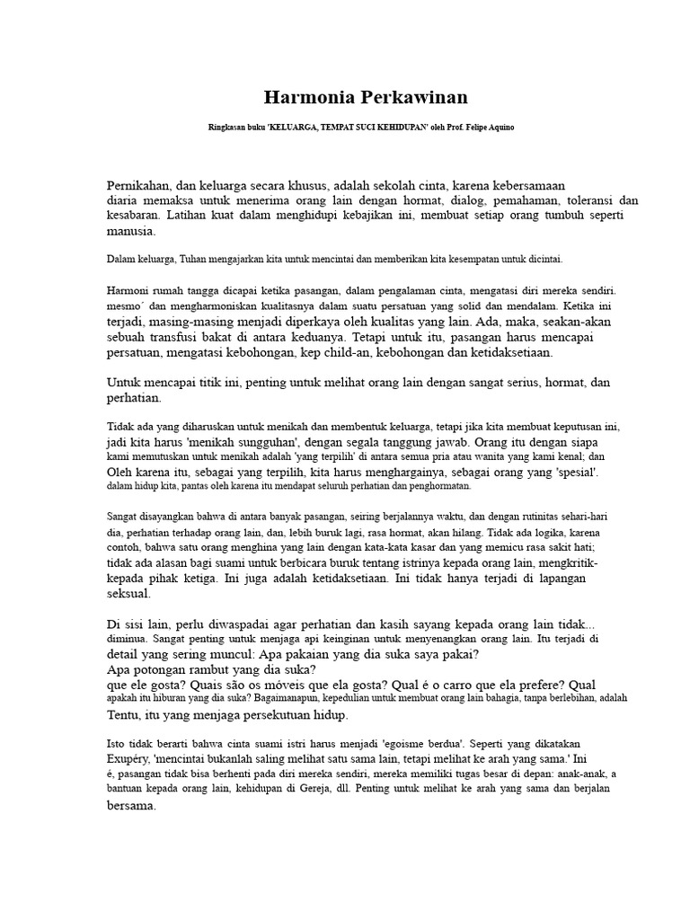 Harmoni Pernikahan | PDF