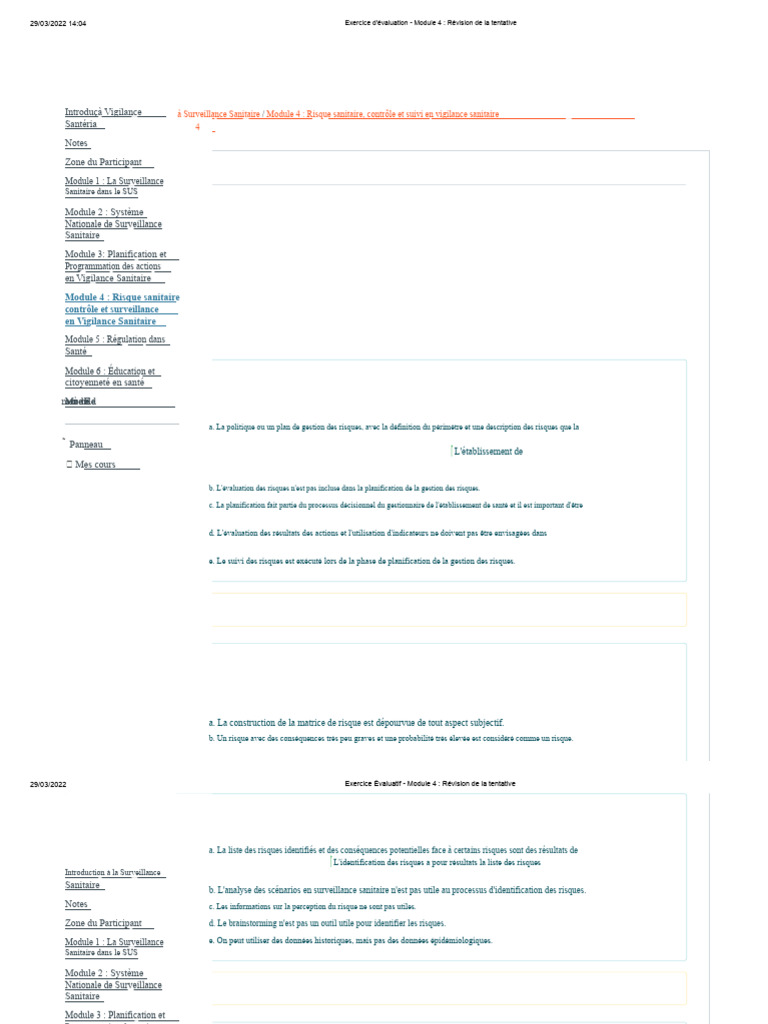 Risques sanitaires et vigilance sanitaire | PDF | Gestion des risques ...