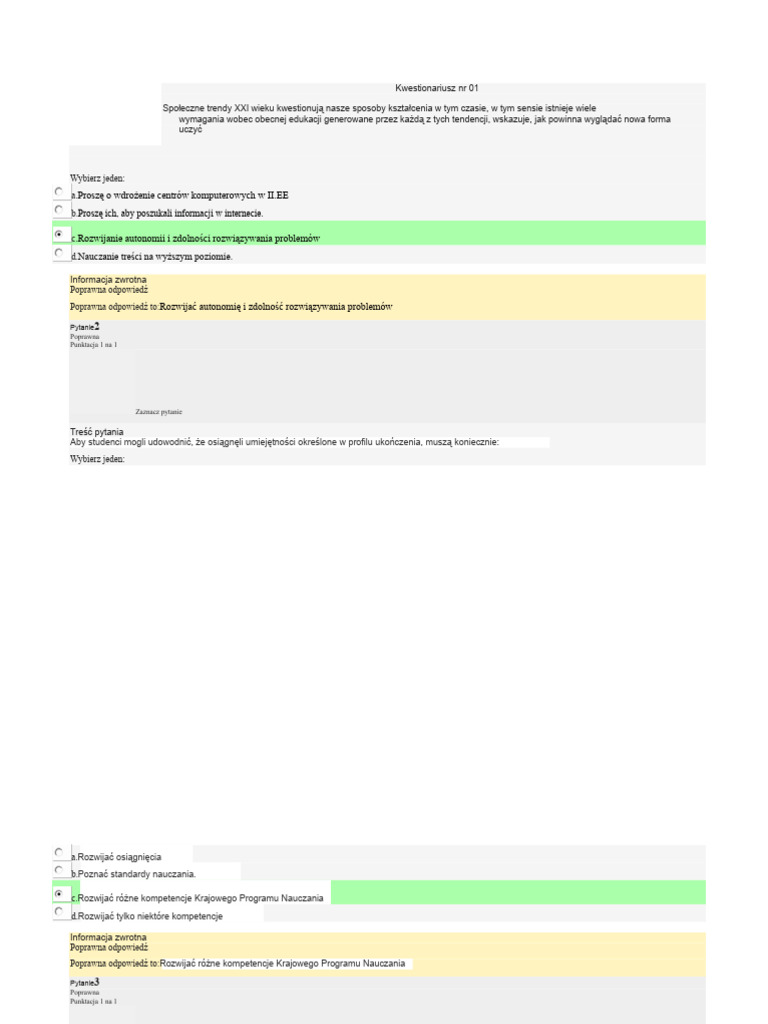 Kwestionariusz NR 01 Peru Educa | PDF