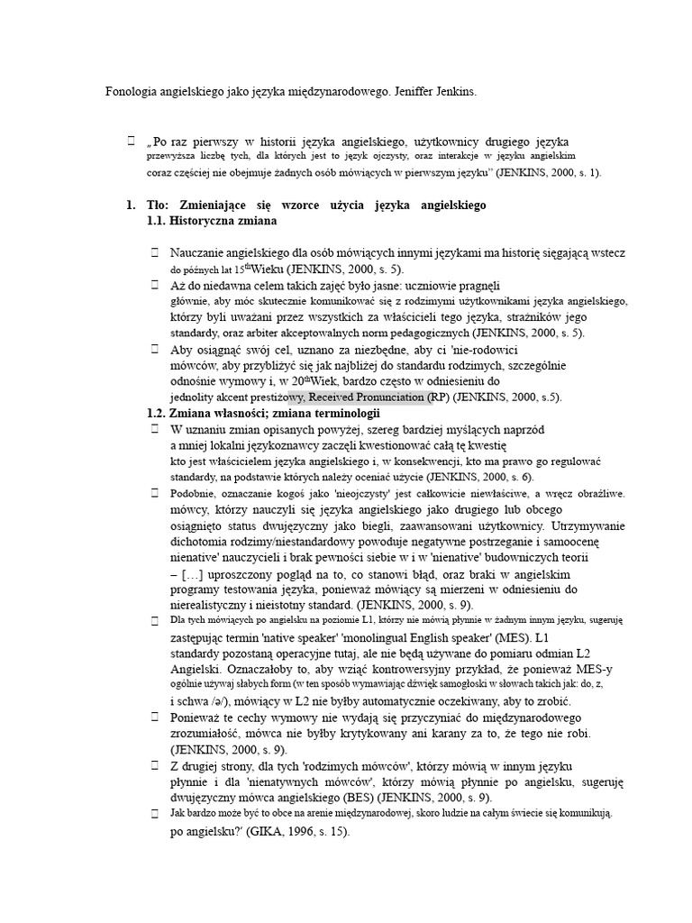 Fonologia EIL - Jenkins | PDF