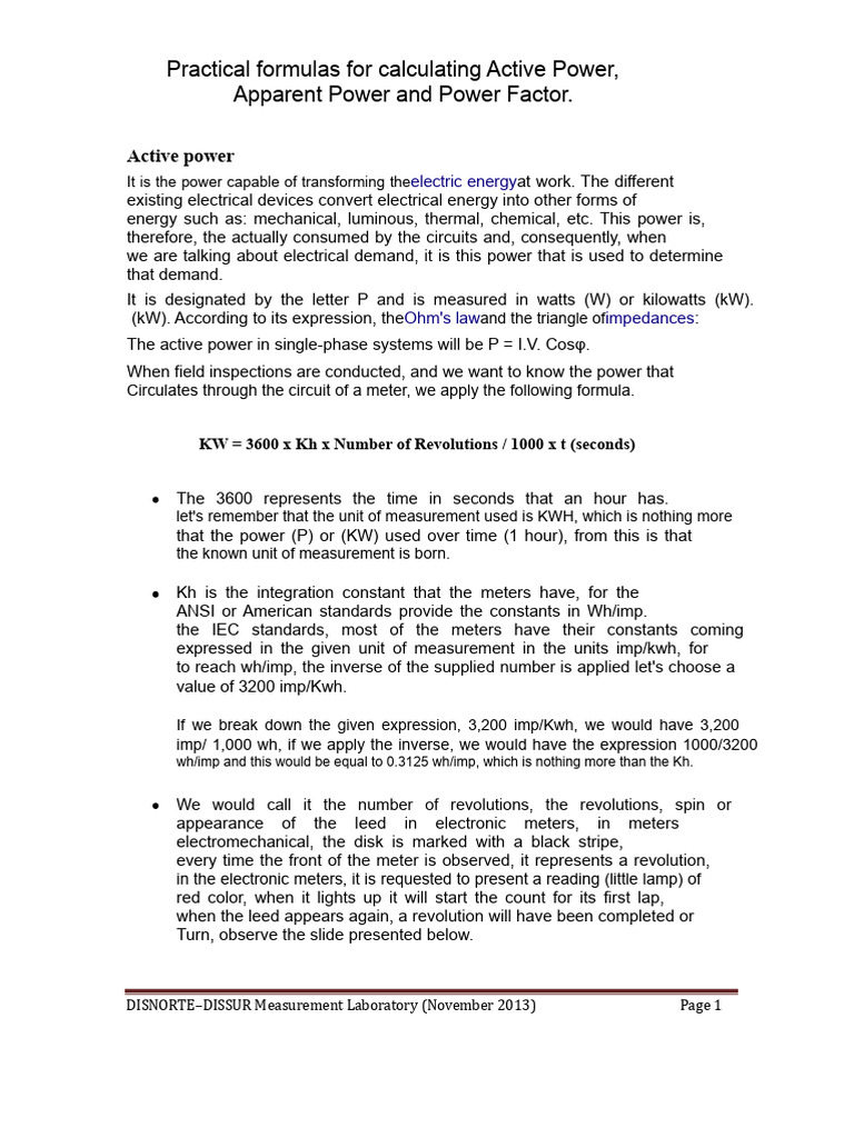 Power Calculations: Active & Apparent | PDF | Ac Power | Power (Physics)