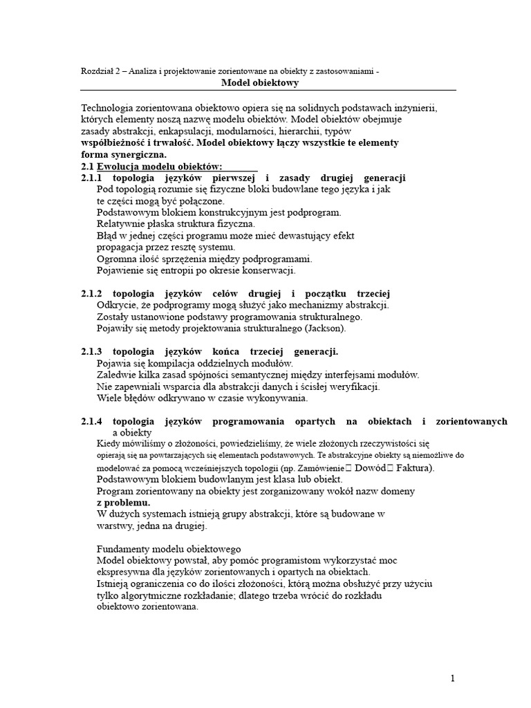 Rozdział 2 Grady Booch | PDF