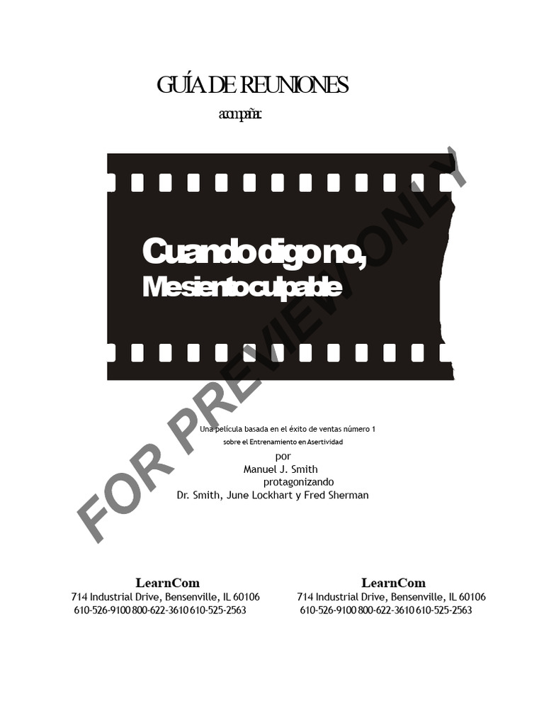 Cuando Digo Que No, Me Siento Culpable. | PDF | Se sentó | Conceptos ...