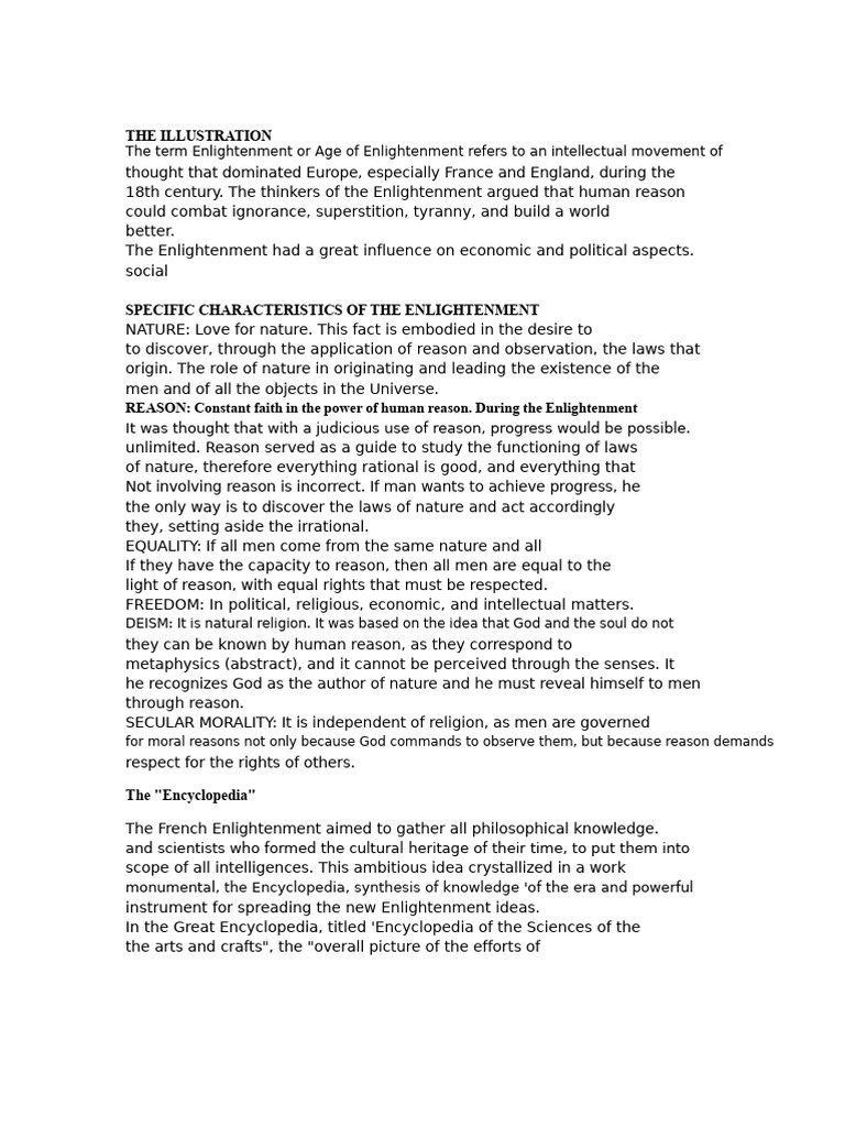 Enlightenment: Key Ideas and Education | PDF | Age Of Enlightenment ...