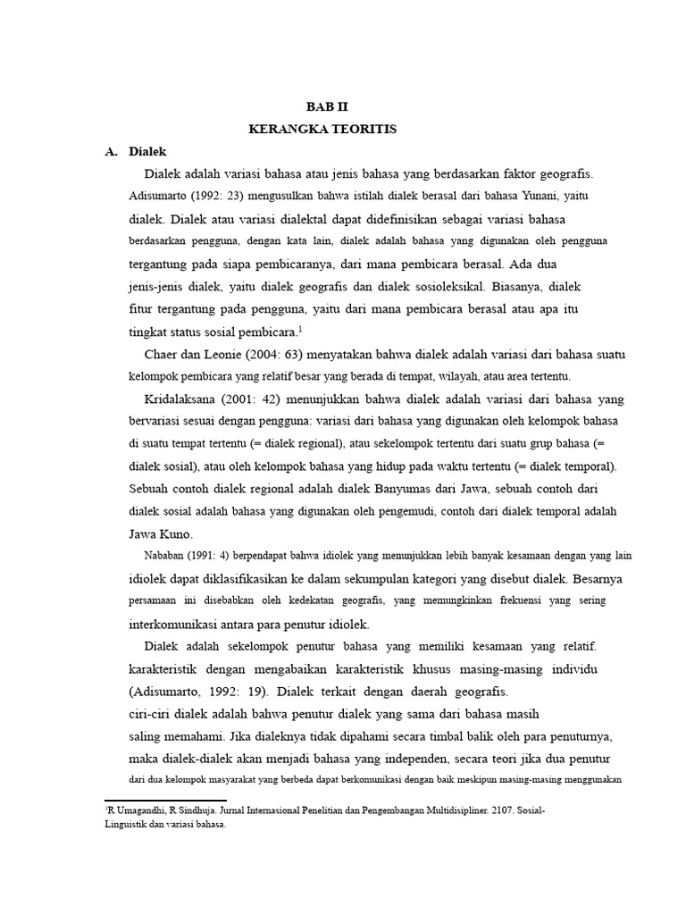 Dialek Idiolek | PDF