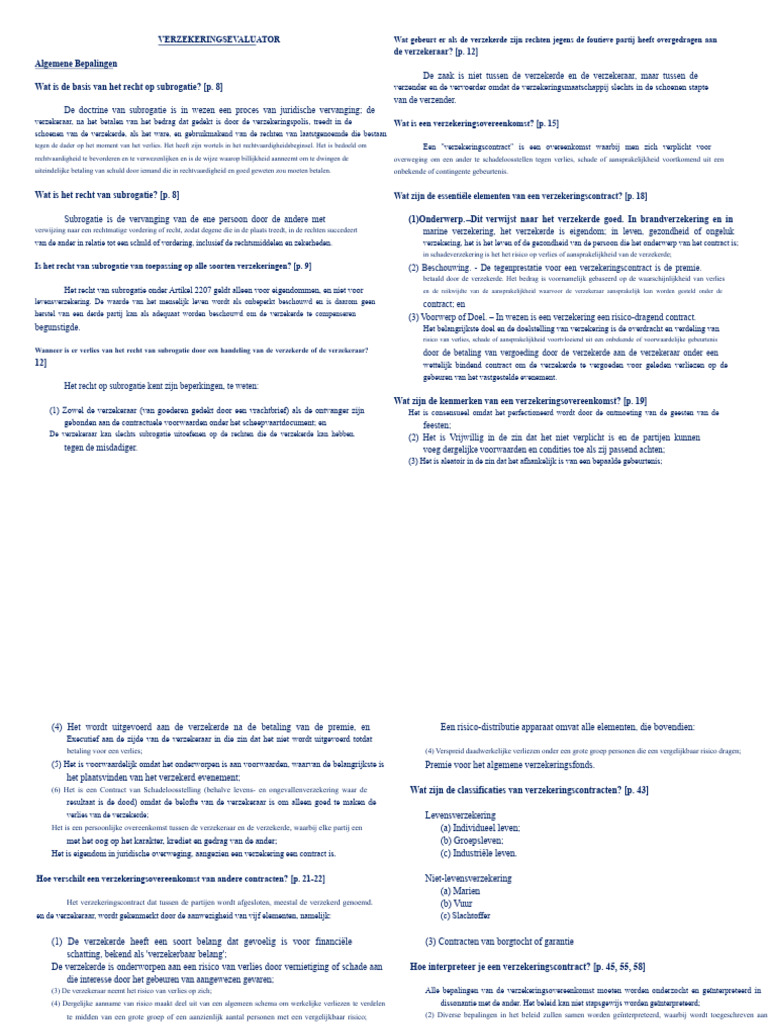Verzekering Beoordelaar (De Leon) | PDF