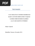 Anatomy and Types of Snake Scales | PDF | Snake | Zoology