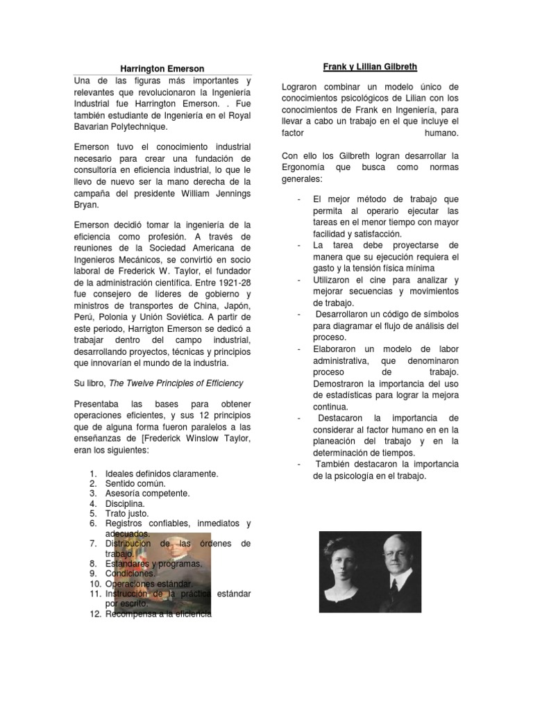 Harrington Emerson | PDF | Economias | Fabricación e ingeniería