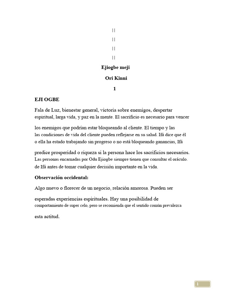 256 Odus Resum | PDF