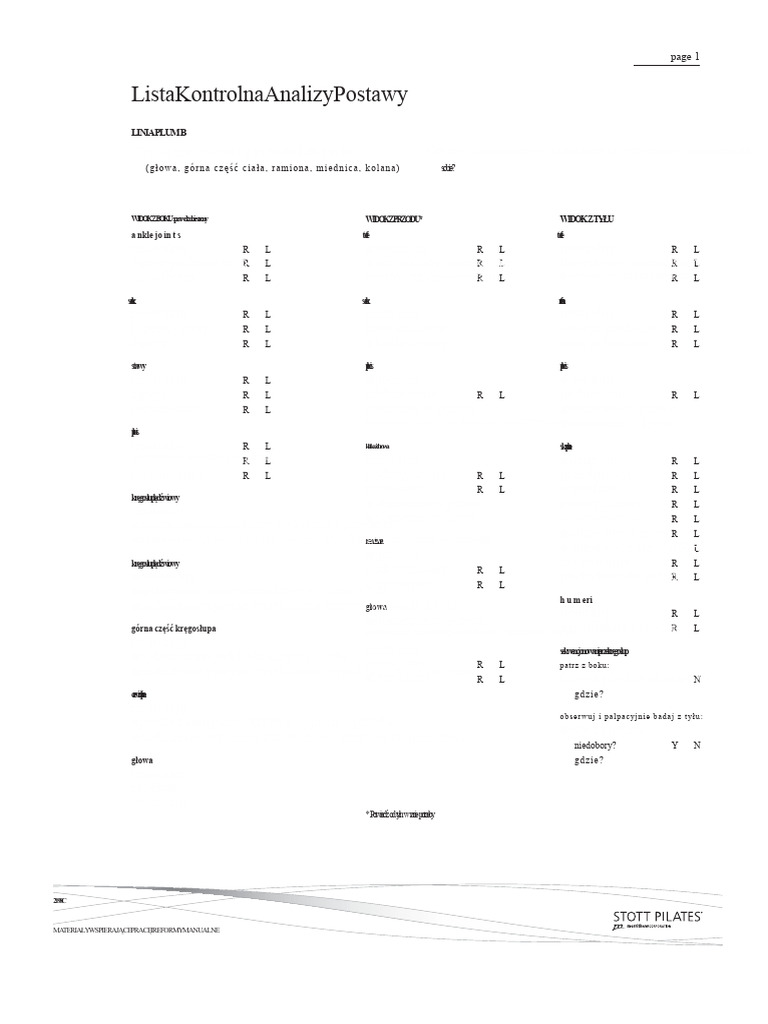 Przewodnik Po Analizie Postawy | PDF