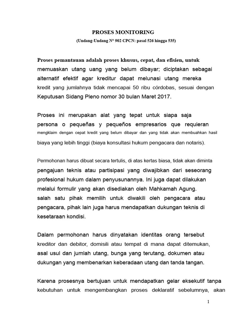 Proses Monitoring PDF | PDF