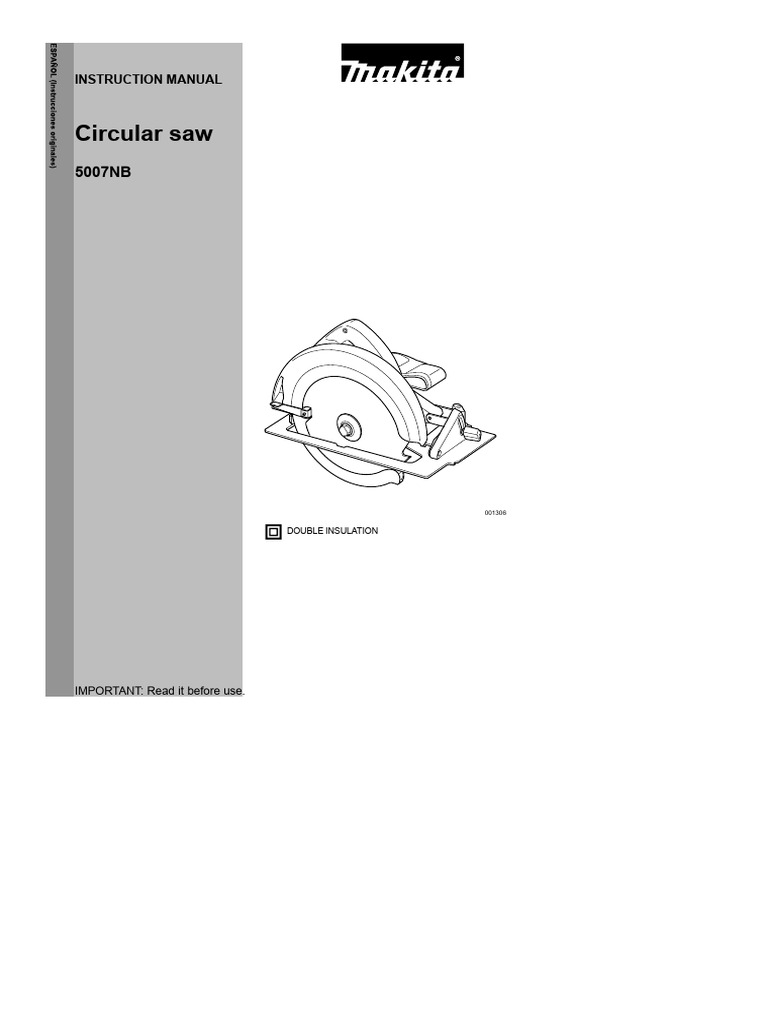 Makita 5007 NB Circular Saw | PDF