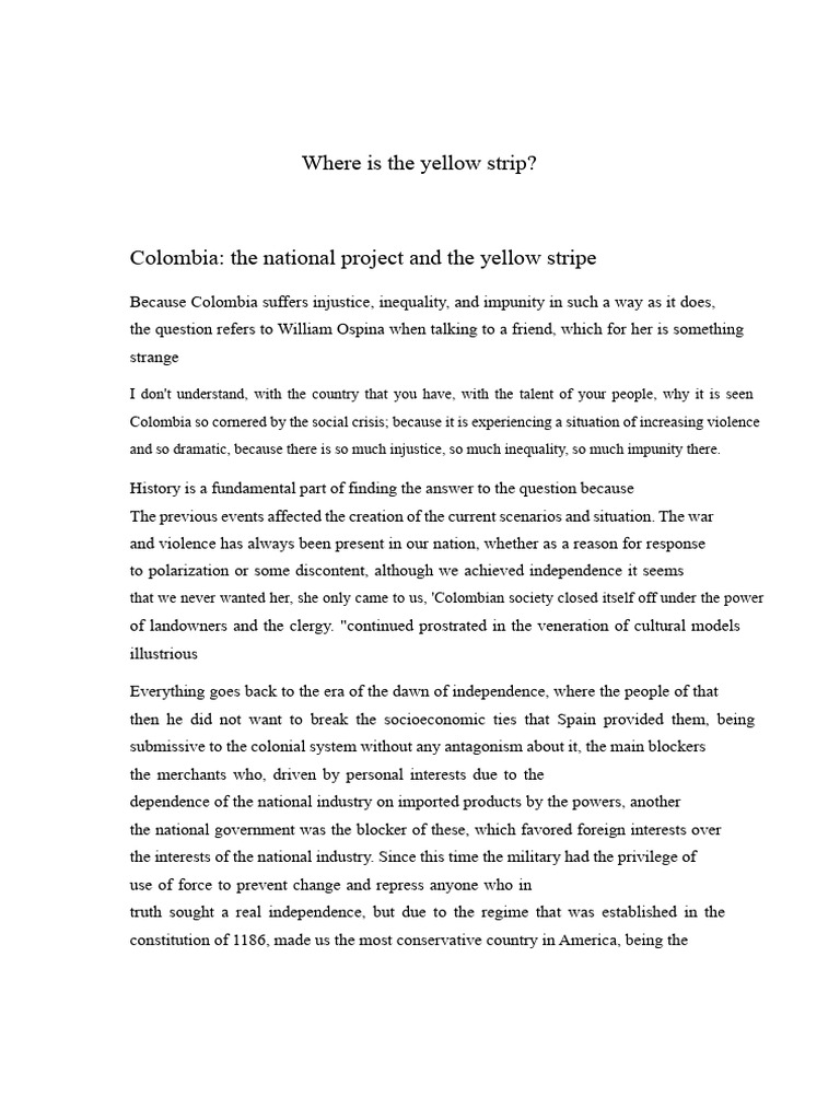 Where Is The Yellow Stripe? | PDF | Rebellions | Political Science