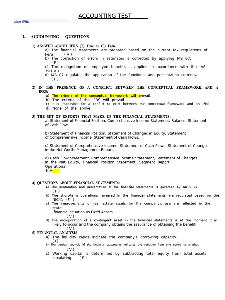 Accounting Test - Analyst Johann | PDF | Taxes | International ...