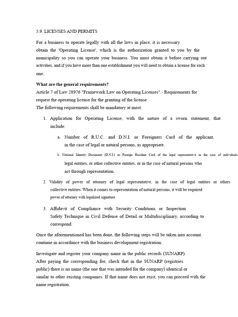 Licenses and Permits | PDF | Power Of Attorney | Notary Public
