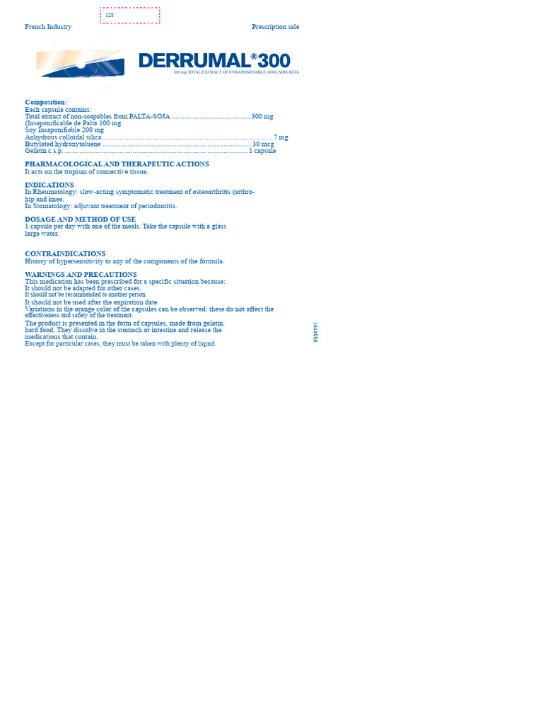 Prosp DERRUMAL OK Def Expanscience | PDF | Osteoarthritis | Health Sciences