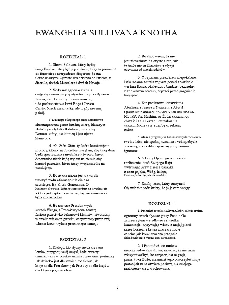 Ewangelia Sullivan Knoth | PDF