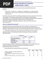 ASSQ-REV Screening Questionnaire For Autism Spectrum | PDF | Autism | Attention Deficit ...