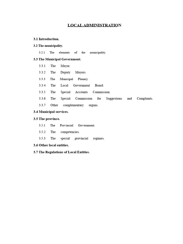 Understanding Local Administration Structure | PDF | Mayor | Local ...