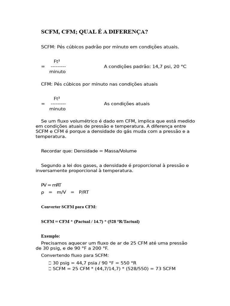SCFM e CFM | PDF