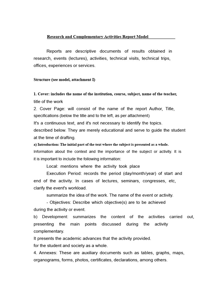 Academic Report Template | PDF