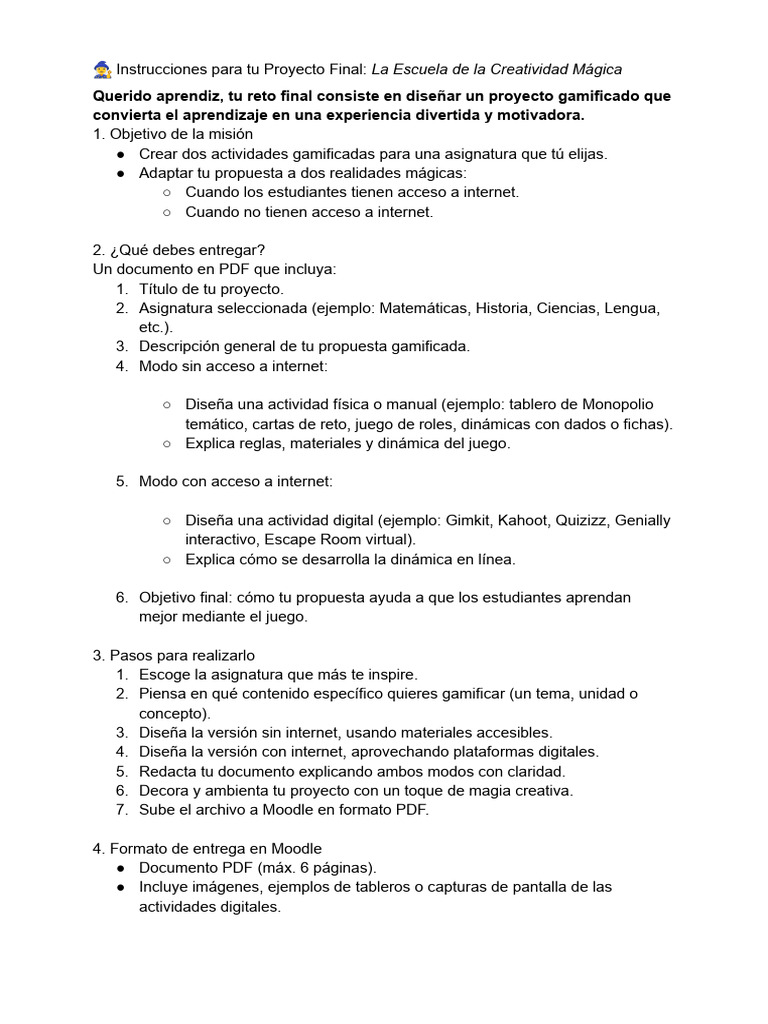 Esquema Proyecto | PDF | Moodle | Aprendizaje