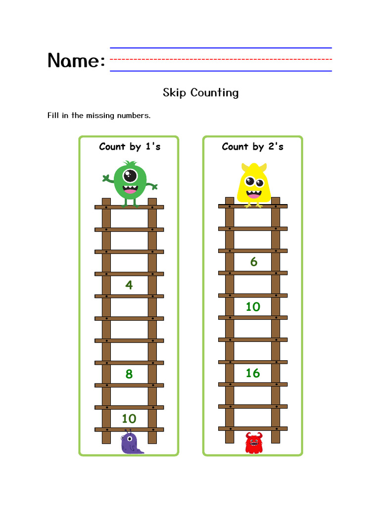 Skip Counting Game Printable | PDF