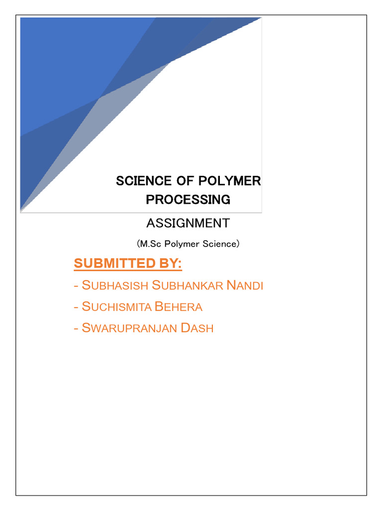 Overview of Spun Bonding Process | PDF | Nonwoven Fabric | Spinning ...