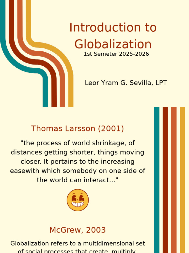 Introduction To Globalization | PDF | Globalization | Economies