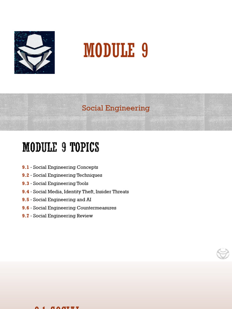 1 CEHv13 Module 9 Presentation Slides | PDF | Phishing | Malware